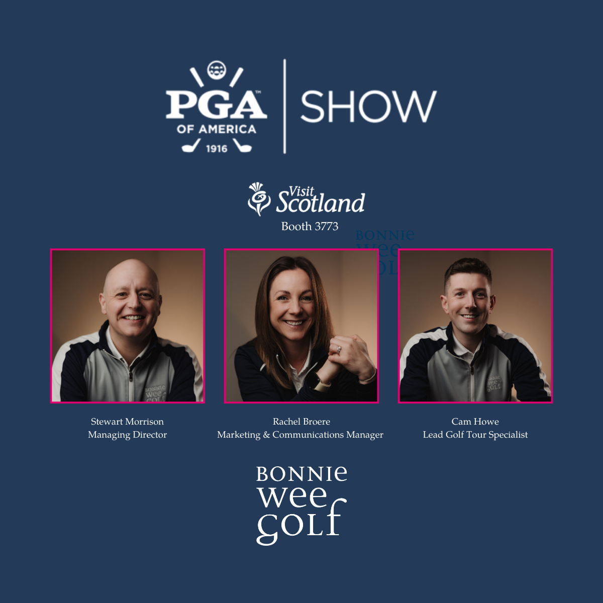 PGA Show 2025 ~ VisitScotland Booth 3773 - Bonnie Wee Golf